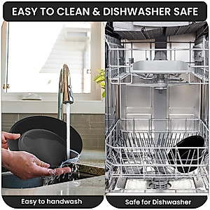 Silicone Slow Cooker Liners for 7-8QT CrockPot and other Oval Slow Cookers - Silicone Crock Pot Liners for 7-8 Quart Crock Pots - Reusable, Leakproof & Food-Grade Silicone Crock Pot Inserts - (Black)