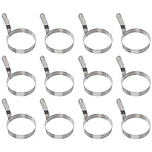 Thunder Group SLER0501R Egg Ring, 5" Diameter, Stainless Steel, Mirror Finish, Pack of 12