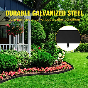 Steel Landscape Edging Steel Lawn Edging Landscape Garden Border Edging Border (40 x 3inch (Pack of 5))