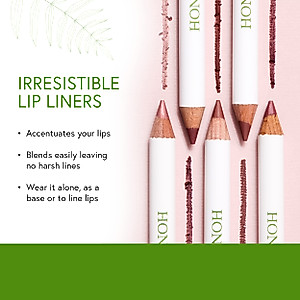 Honeybee Gardens Irresistible Lip Liner In Fantasy, Deep Red Berry Color, Long-Lasting, Gluten-Free, Vegan, 0.04 oz