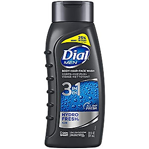 Dial Men Hair + Body Wash, Hydro Fresh, 20 fl oz (Pack of 4)