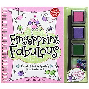 Klutz Fingerprint Fabulous: Create Sweet and Sparkly Thumbprint Art Craft Kit