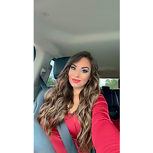 Clip in Hair Extensions, 6 PCS Light Brown Extensions, Wavy Hair Extensions, Natural & Soft Hair & Blends Well Hair Extensions, Chocolate Brown Long Wavy Hairpieces(20inch, 6pcs, Chocolate Brown)