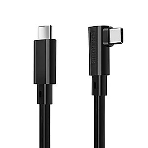 Certusfun Link Cable Compatible for Quest 1 2 Pico 4, 16 FT VR Headset Cable Accessories for Steam VR Games, USB 3.2 Gen 1 Type C to C High Speed Data Transfer Cord for Gaming PC (Black)
