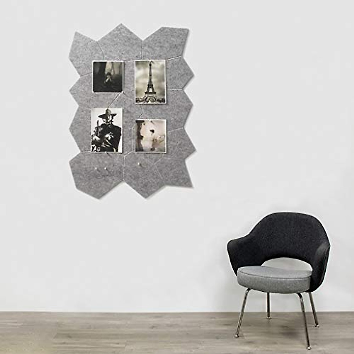 Felt Message Board, Creative Photo Wall, Nordic Background Wall, Gray Office Display Board Bulletin Board