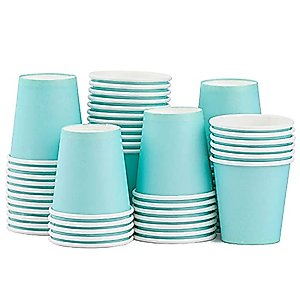 50 Pack 3oz Paper Cups, Bathroom Cups Disposable,Moushwash Cups Small Snack Cups for Water, Juice,Candy Ideal for Party Bathroom and Office