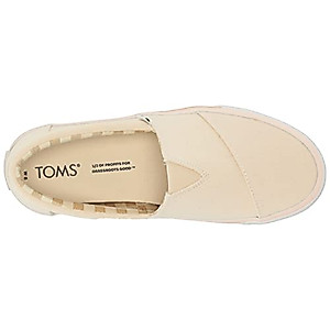TOMS Women's Fenix Slip-On Sneaker, Beige, 12