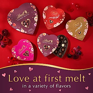 Lindt Assorted Gourmet Chocolate Candy Truffles, Valentine's Day Box of Assorted Chocolate, 6.8 oz.