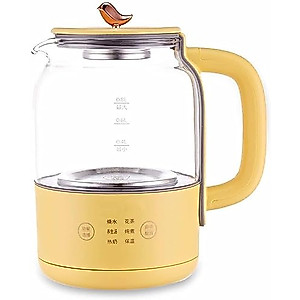 New Health Pot Household Multifunctional Glass Kettle Electric Tea Pot Hot Water Dispensers Electric Kettle Flower Teapot Automatic Electric Stew Bird's Nest Pot 800Ml B,800Ml (Color : A, Size : 800
