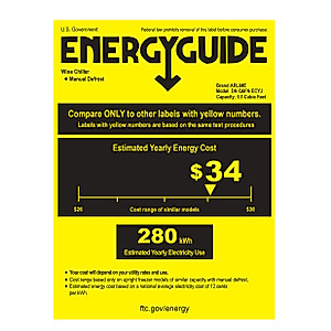 ARLIME Mini Fridge 60 Can, Beverage Refrigerator with Glass Door, Mini Drink Dispenser Machine Small Refrigerator For Office with Adjustable Shelves for Home Kitchen Bar, 1.6 Cu. Ft