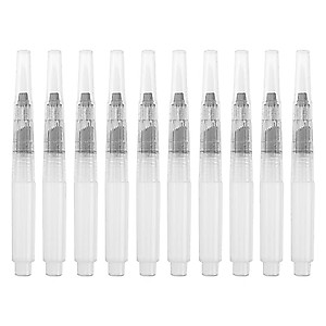Suit Water Coloring Brush Pens,10pcs Watercolor Painting Brushe for Solid Colors or Powdered Pigment Pencils Bulk