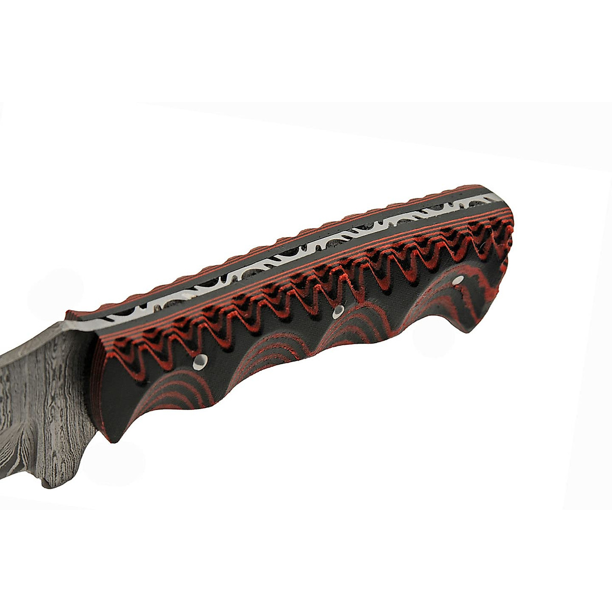 Magma Damascus Steel Blade Micarta Handle 9.5 inch Edc Hunting Knife