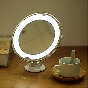 FQYYDD Illuminated Makeup Mirror Led Makeup Mirror 10X Magnification Function