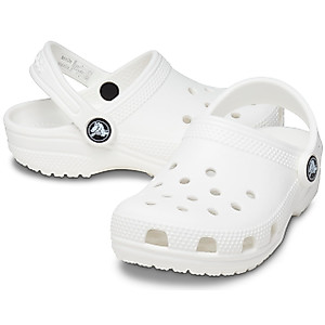 Crocs Kids' Classic Clog , White/White, 5 Toddler