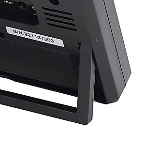 Indoor CO2 Monitor, Historical Data Record 6 in 1 Multifunction Automatic Brightness Adjustment High Accuracy Carbon Dioxide Detector IP40 for Classrooms