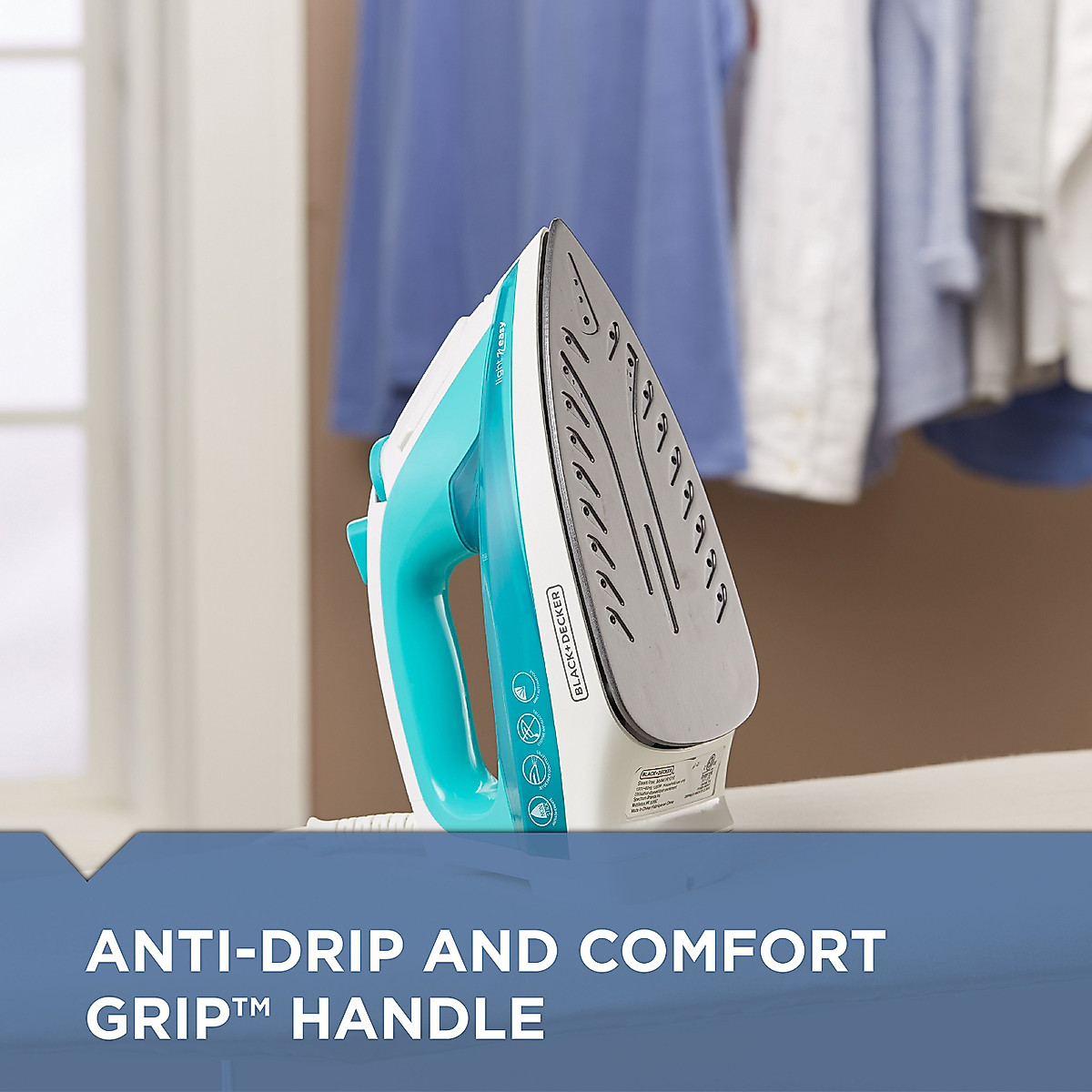 BLACK+DECKER Light 'N Easy Compact Steam Iron, IR1010