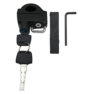 USonline911 New Motorcycle Universal Helmet Lock for 25mm Engine Crankcase Crash Bar Motorbike