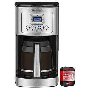 Cuisinart Perfect Temp 14-Cup Programmable Coffeemaker Stainless Steel (DCC-3200) with 1 YR CPS Enhanced Protection Pack