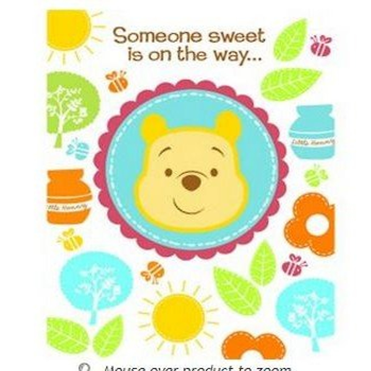 Hallmark Disney Pooh Little Hunny Bunny Baby Shower Invitations