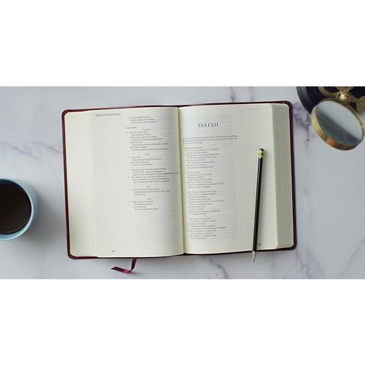 ESV Single Column Journaling Bible, Large Print (TruTone, Burgundy/Red, Timeless Design)