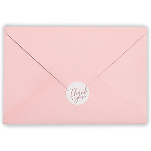 Pipilo Press 60 Pack Girl Baby Shower Thank You Cards with Envelopes and Stickers for Gender Reveal Parties (6 x 4 In)