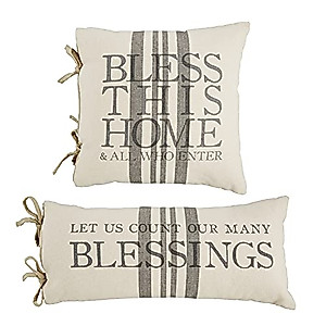 Mud Pie Blessings Pillow, Count