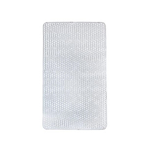 Splash Home Order Bathtub Mat Non-Slip, Shower Mat with 112 Suction Cups and Drain Holes Bath Mat for Tub, 27 L x 14 W Inches, Machine Washable, PVC - Clear