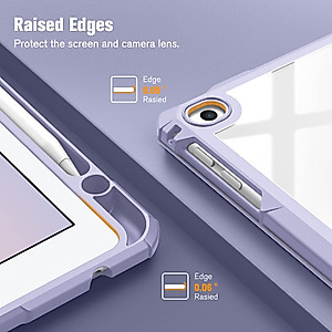Fintie Hybrid Slim Case for iPad 6th Generation 2018 / 5th Gen 2017 / iPad Air 2 / iPad Air 1 (9.7 Inch) - Shockproof Cover, Lilac Purple