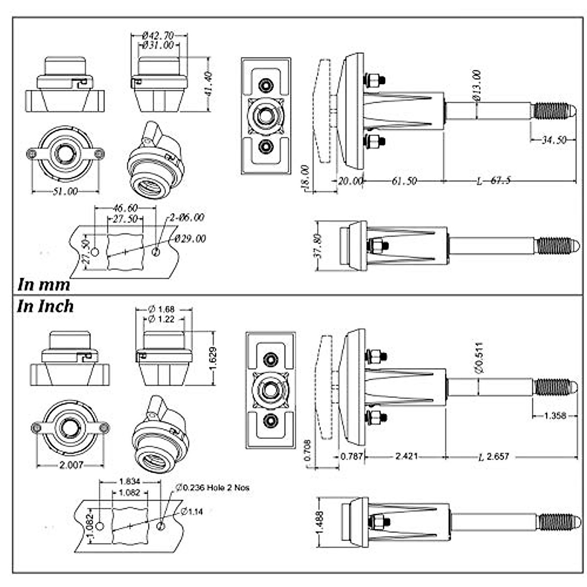 Admiral Locks T-Handle Vending Machine Lock