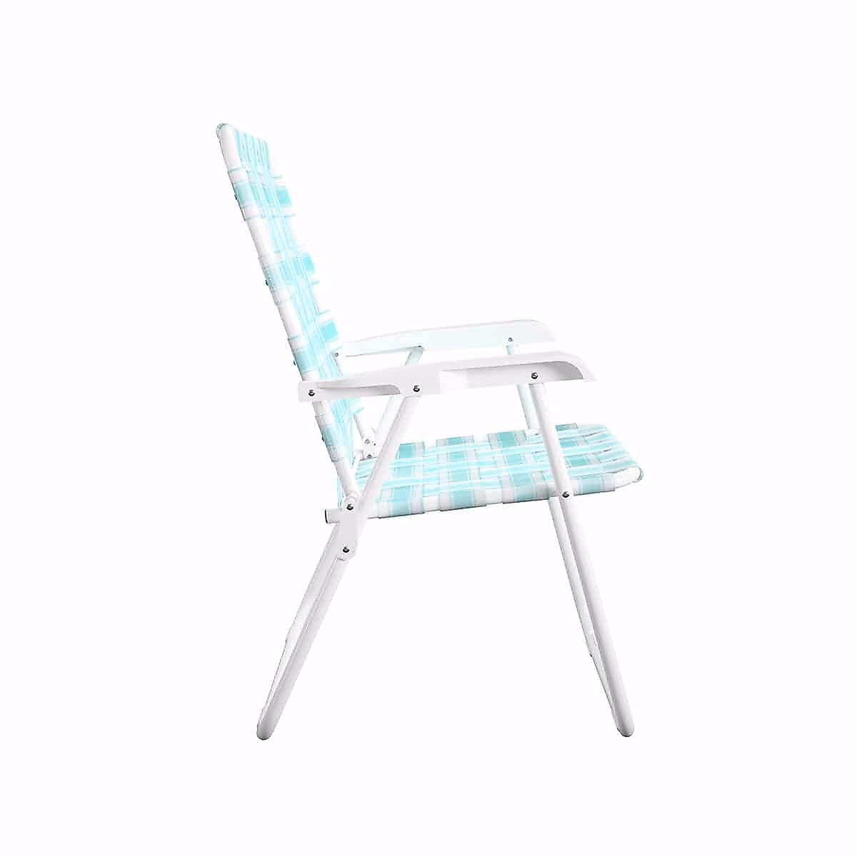 Novogratz Poolside Gossip, Priscilla Folding Chairs, 2-Pack, Aqua Haze