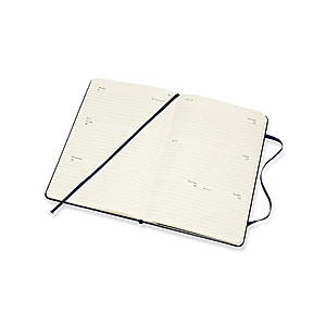 Moleskine Classic 12 Month 2022 Weekly Horizontal Planner, Hard Cover, Large (5" x 8.25"), Sapphire Blue