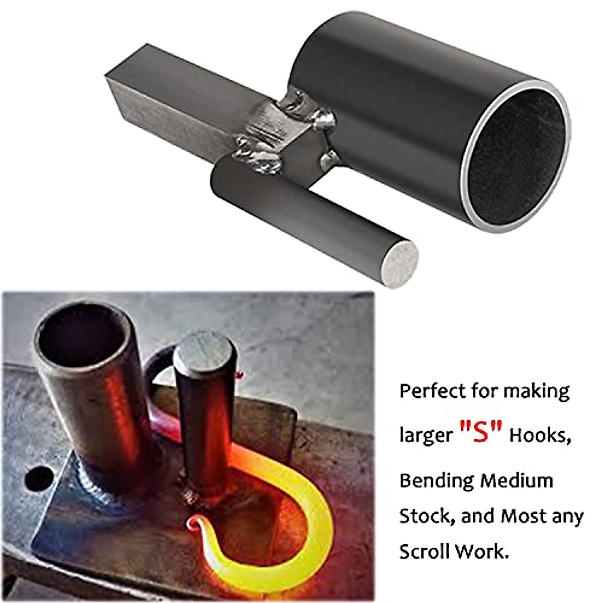 Bonbo 1 Inch Blacksmith Hardy Anvil Tool Hardy Turning Bending Forging Scrolling Twisting Jig