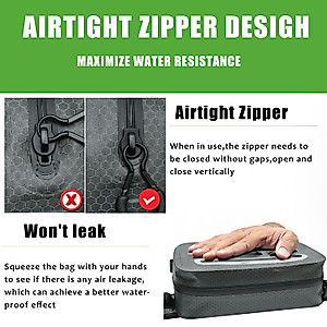 Sarcia Waterproof Waist Bag - Fly Fishing Fanny Pack with Rod Holder and Airtight Zipper, Ideal for Kayaking, Outdoor Sports, Camping and Hiking