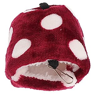 PATKAW Stuffed Animals Guinea Pig Bed M/14x13x7cm Winter Small Animals House Hamster Sleeping Bag Bunny Bed Guinea Pig Hideout ~Claret Guinea Pig Bedding
