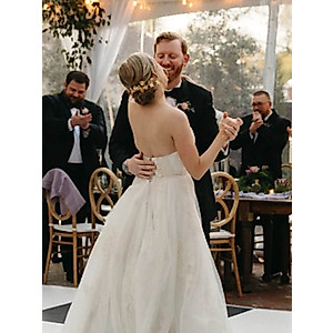 Catery Flower Bride Headband Gold Petal Hair Vine Pearl Bridal Headpiece Floral Golden Leaf Hair Piece Wedding Hair Accessories for Women and Girls