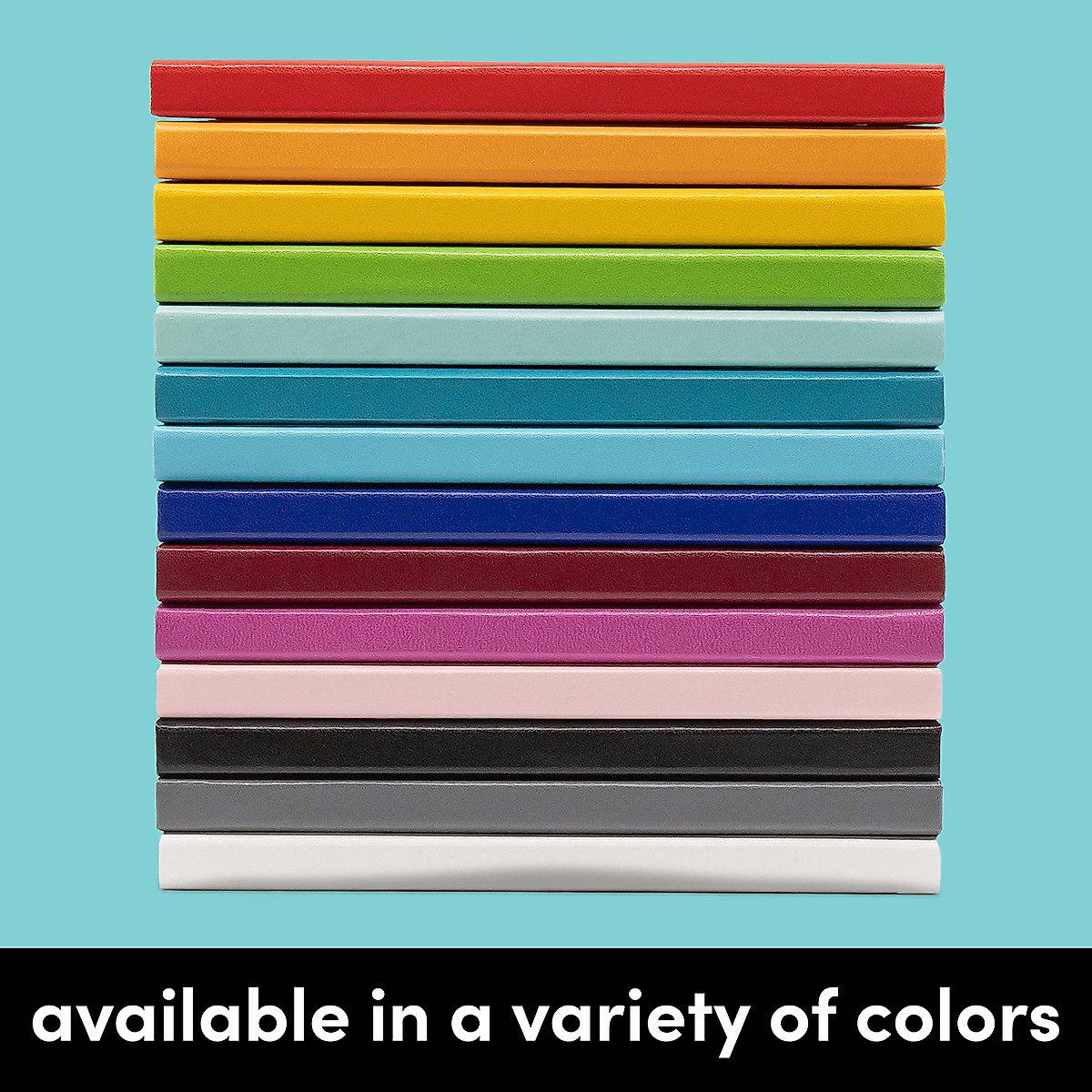 PAPERAGE Lined Journal Notebooks, 3 Pack, (Turquoise), 160 Pages, Medium 5.7 inches x 8 inches - 100 GSM Thick Paper, Hardcover