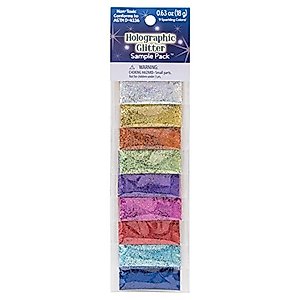 Sulyn Holographic Glitter Sample Pack, Non-Toxic Variety Pack, 9 Assorted Colors, 0.63 ounces, 18 grams, SUL6654-97