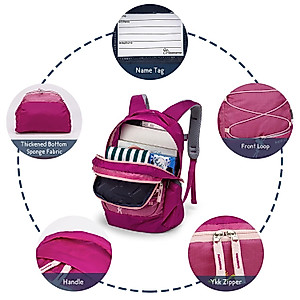 MOUNTAINTOP Kids Backpack for Boys Girls Preschool Kindergarten Hiking Daypack, Green 8.7 * 5.9 * 15"