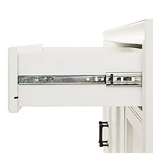 Crosley Furniture Tara 3-Piece Modern Farmhouse Sideboard Buffet Cabinet and Kitchen Storage Pantry Set, Distressed White