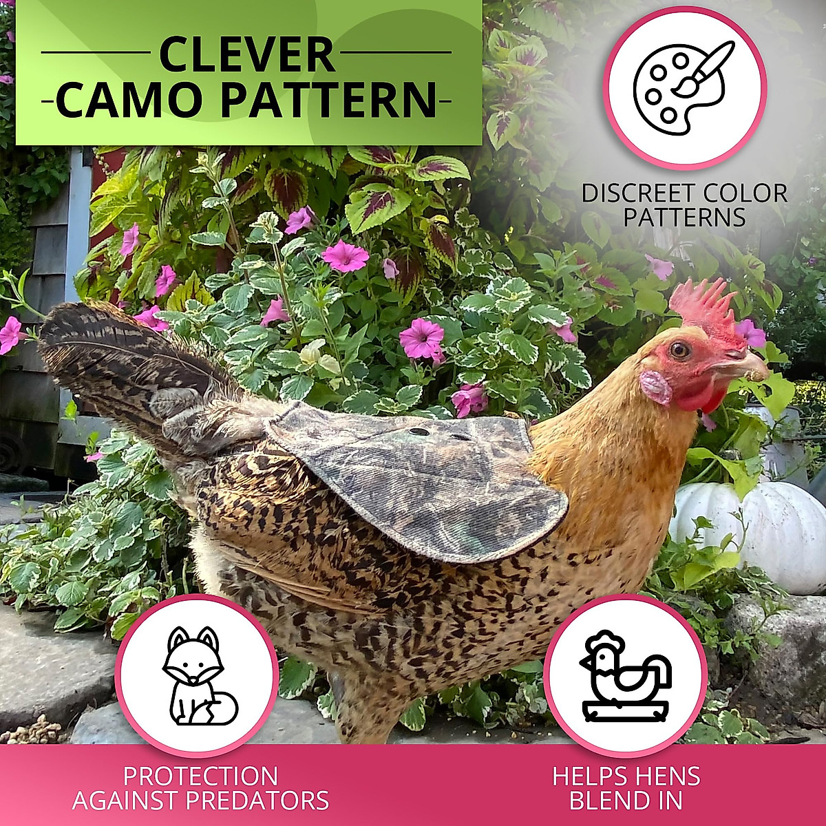 The Chicken Chick® Hen Mating Saddle Skinny / Medium