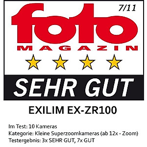 Casio High Speed Exilim Ex-zr100 Digital Camera White Ex-zr100we