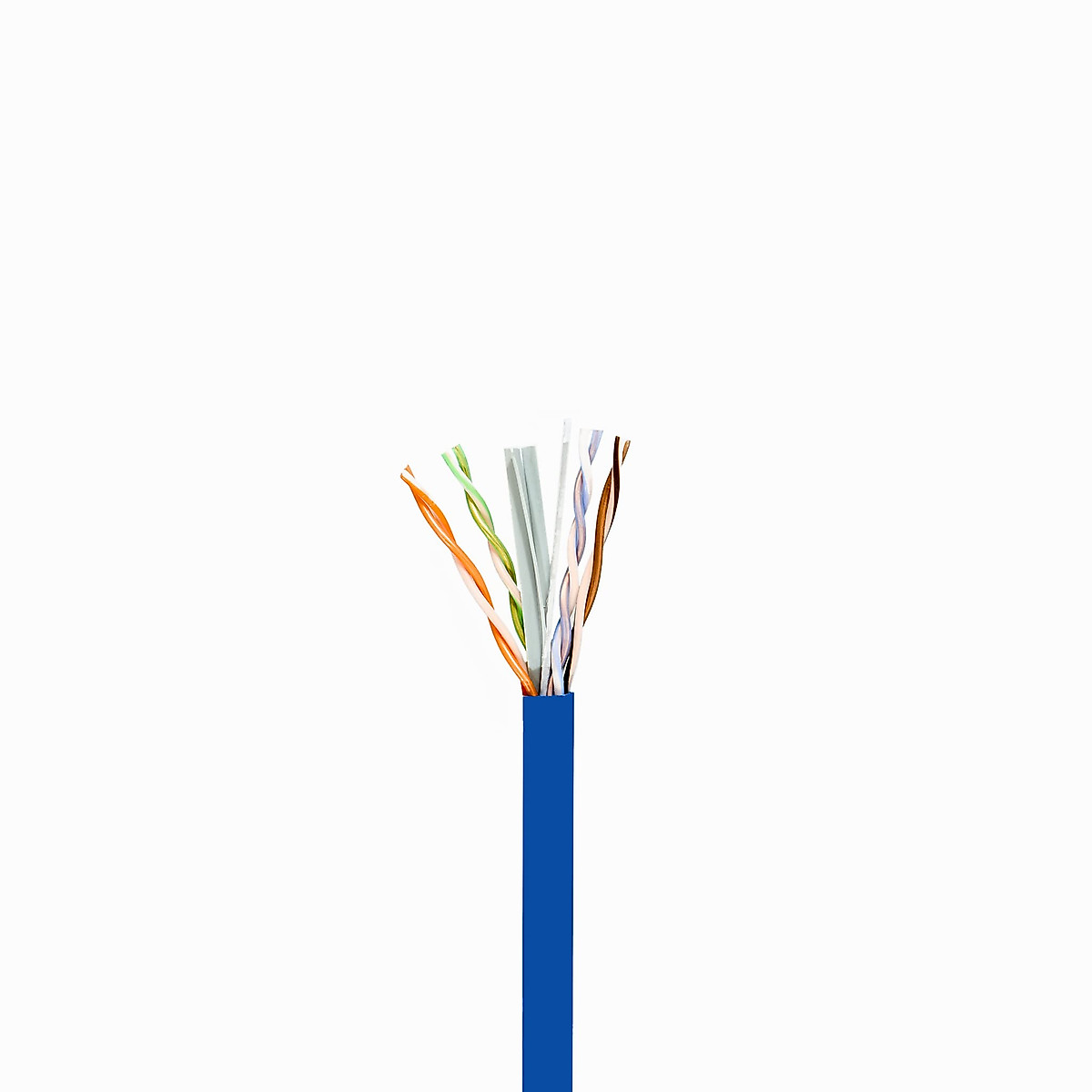 Infinity Cable Cat6e Plenum 600MHz CMP 23AWG UTP, 1000 Feet, Solid 100% Pure Copper, UL Certified, Easy to Pull (Reelex II) Box, Blue