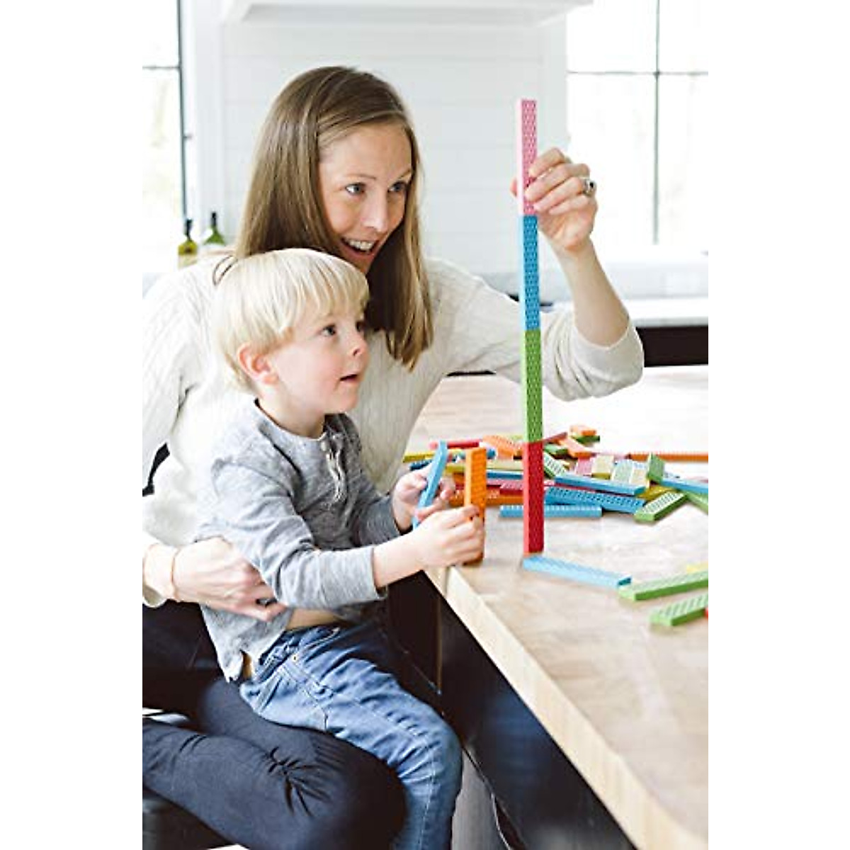 Tegu 40 Piece Perfect Blocks Building Set Purple & Blue (Amazon Exclusive)