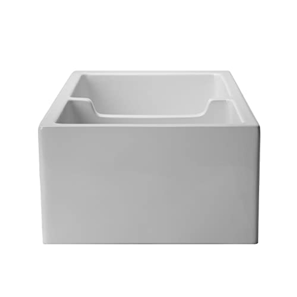 Vintage Tub & Bath 36 X18 Concave Front Fireclay Reversible Apron Farmhouse Sink - White