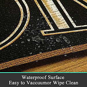 Pauwer Farmhouse Laundry Room Rugs Runner 20"x48" Non Slip Waterproof Laundry Mats Kitchen Floor Carpet Durable Cushioned Natural Rubber Foam Area Rug for Laundry Room Kitchen Bathroom