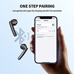 CXK Wireless Earbuds Bluetooth Earbuds with 43Hrs Battery Life Ear Buds Built-in Mic with Bluetooth 5.3 Premium Sound Light Weight IPX6 Waterproof Wireless Headphones for Sports and Working