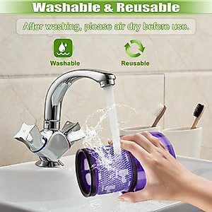 Anicell 3 Pack V15 Filter Replacement for Dyson V11 Animal V11 Torque Drive V15 Detect Cordless Vacuum, Compare to Part # 970013-02