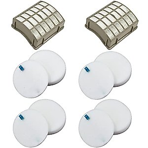 For Shark Navigator dlx Filter NV60 NV70 NV80 Replacement Filters,NV70 26,NV71,NV90,UV420 NV90 26 NV95 NV80 and NVC80C.4+4 Foam Filters + 2 HEPA Filters