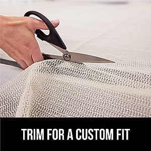 GORILLA GRIP Non Slip Mattress Gripper, Prevents Mattresses from Sliding and Holds Bed in Place, Pad Grips Beds, Sofa, Couch, Chair Cushions and Helps Keep Topper from Slipping, Easy Trim Pads