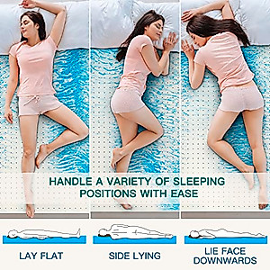 Airensky 2 Inch Twin Memory Foam Mattress Topper, Cooling Gel Ventilated Design for Pressure Relief, CertiPUR-US Certified